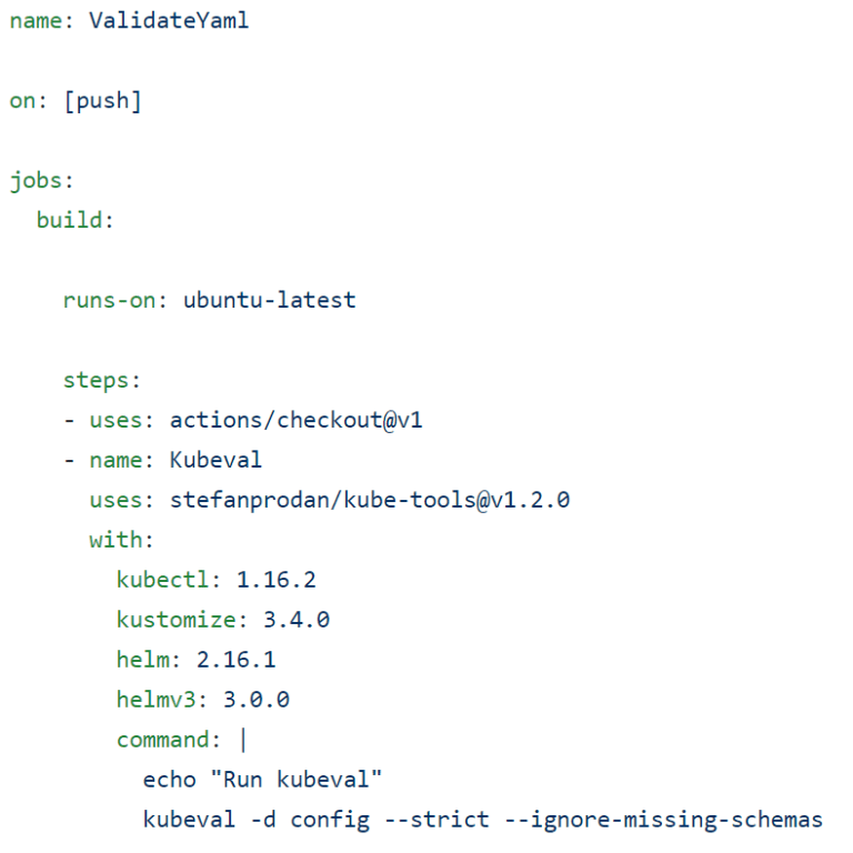 Check your yaml files with kubeval and GitHub Actions – baeke.info