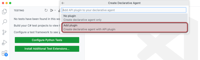 Creating a Copilot declarative agent with VS Code and the Teams Toolkit ...